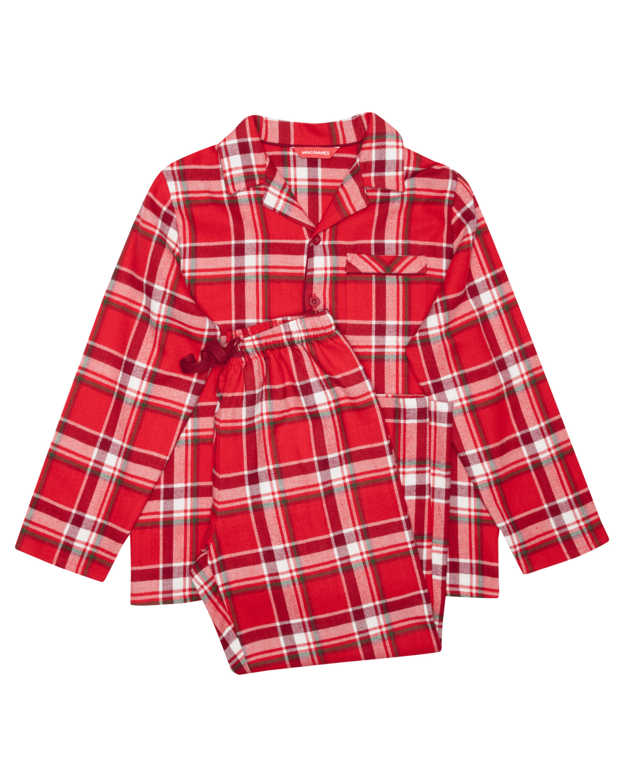 Boys Frankie Brushed Check Pyjama Set @ TKD Lingerie
