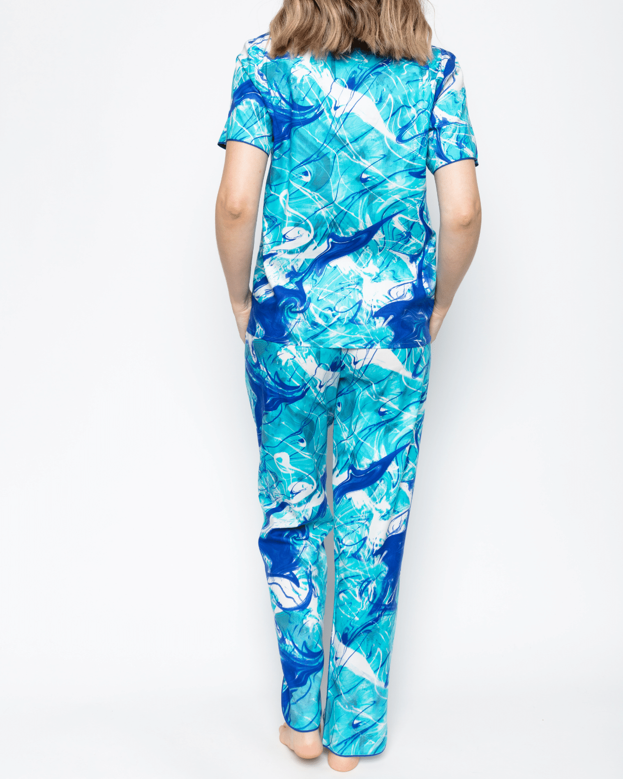 Joni Splash Print Pyjama Set @ TKD Lingerie