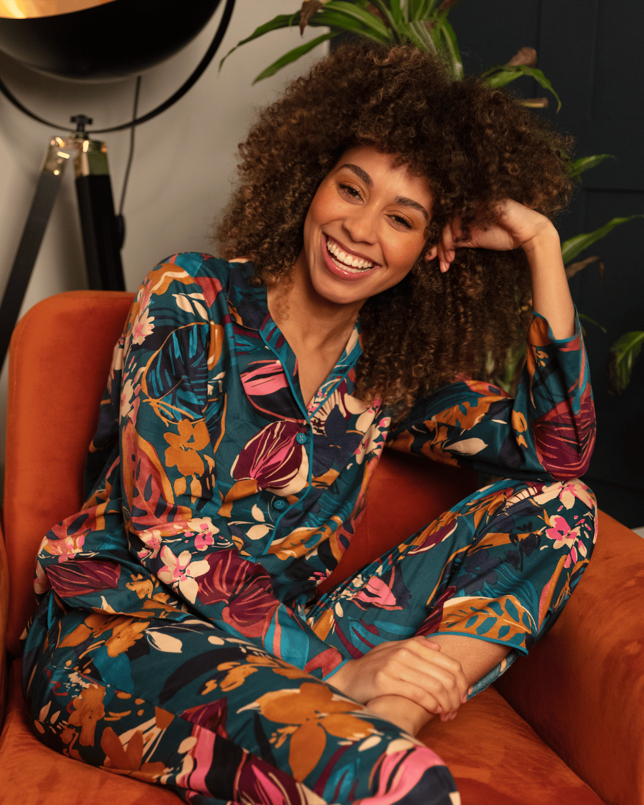 Maple Leaf Print Pyjama Set @ TKD Lingerie