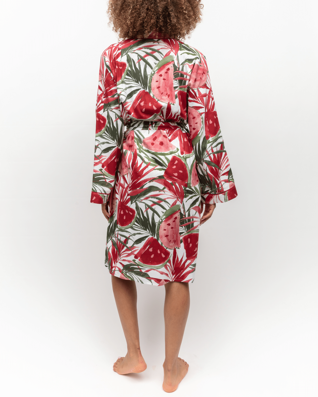 Mel Watermelon Print Short Dressing Gown @ TKD Lingerie