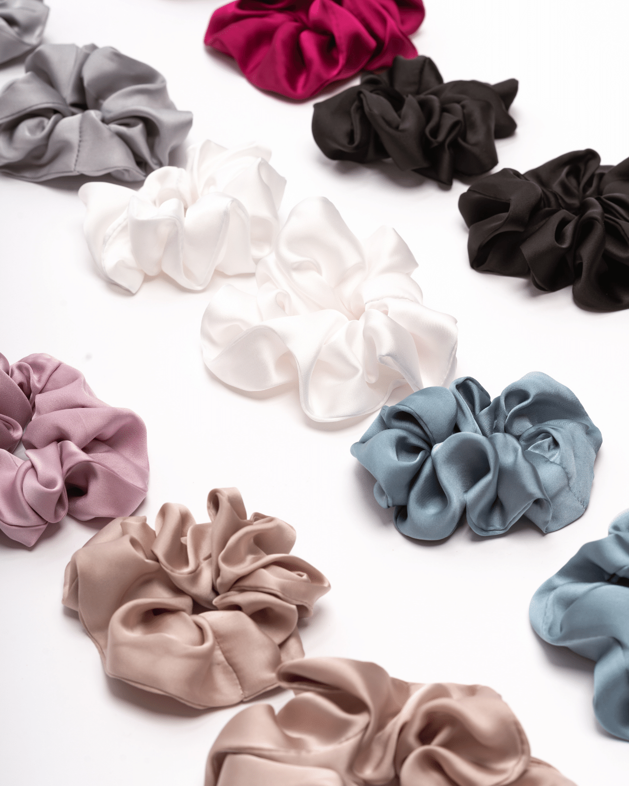 Silk Hair Scrunchy Champagne @ TKD Lingerie