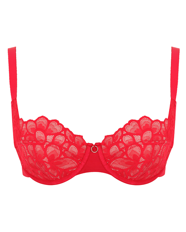 Allure Balcony Bra Ruby Red @ TKD Lingerie