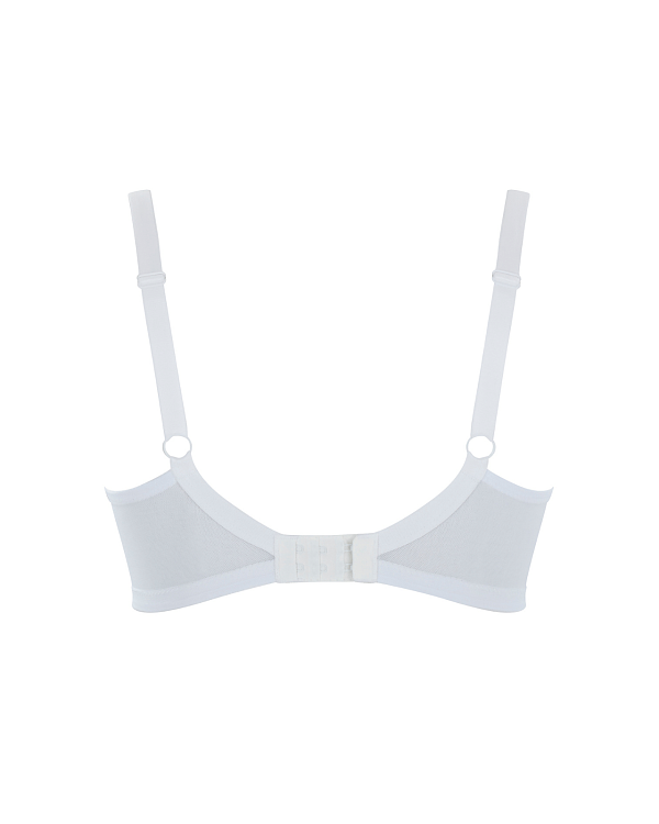 Ana Non Padded Plunge Bra White @ TKD Lingerie