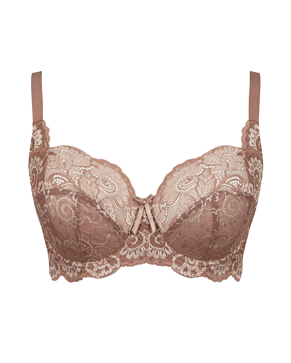 Andorra Full Cup Bra Warm Taupe @ TKD Lingerie