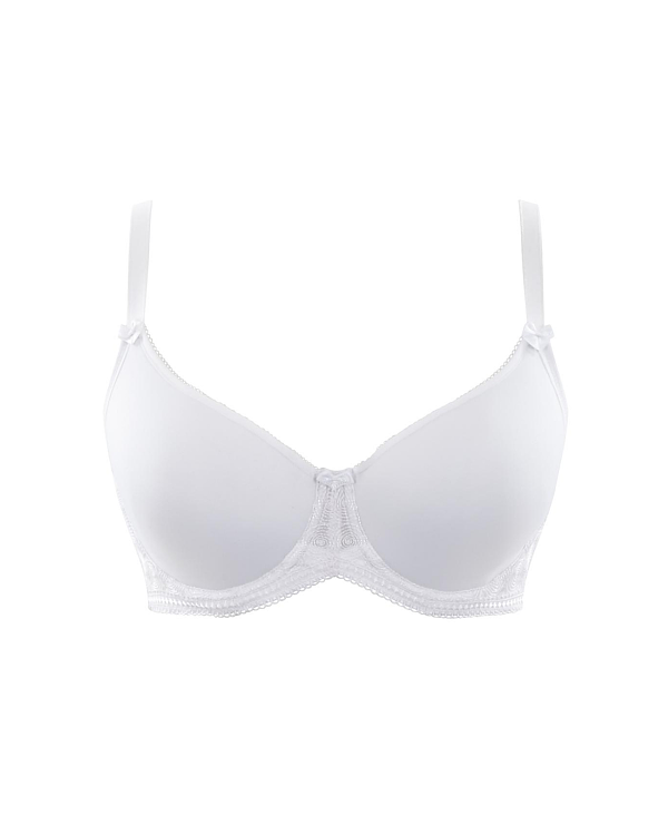 Cari Moulded Spacer Bra White @ TKD Lingerie