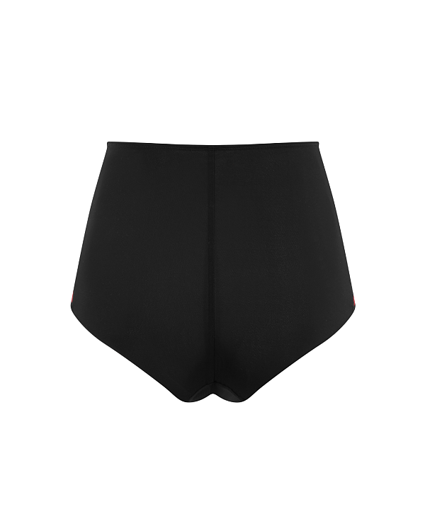 Clara High Waist Brief Noir Ruby @ TKD Lingerie