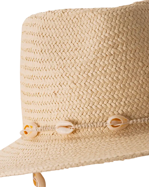 Cora Fedora Hat with Shell Details @ TKD Lingerie