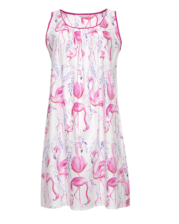 Fifi Flamingo Print Chemise @ TKD Lingerie