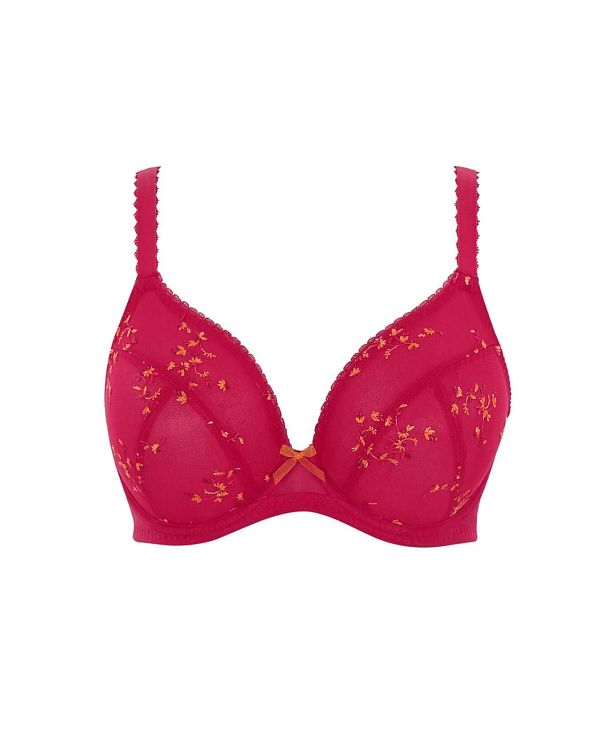 Meadow Plunge Bra Raspberry @ TKD Lingerie