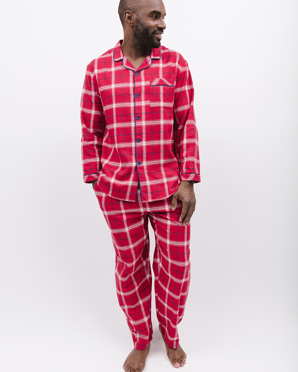 Noél Mens Super Cosy Check Pyjama Set @ TKD Lingerie