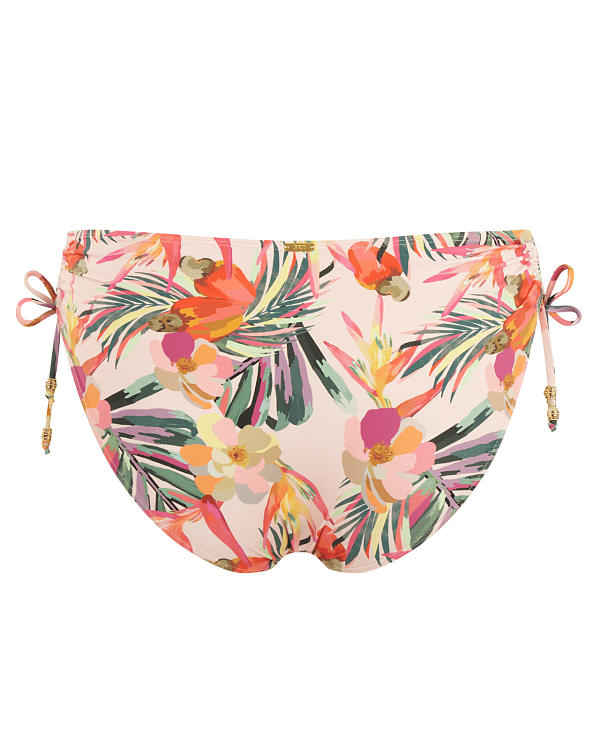 Paradise Drawside Midi Pant Pink Tropical @ TKD Lingerie