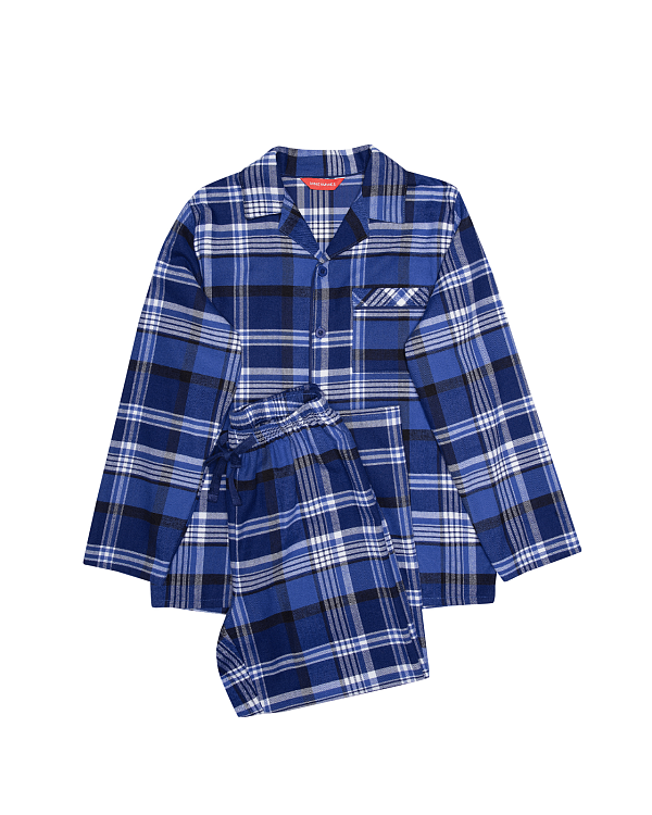 Mini Riley Boys Check Print Pyjama Set @ TKD Lingerie
