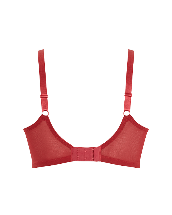 Yasmin Non Padded Plunge Bra Ruby @ TKD Lingerie